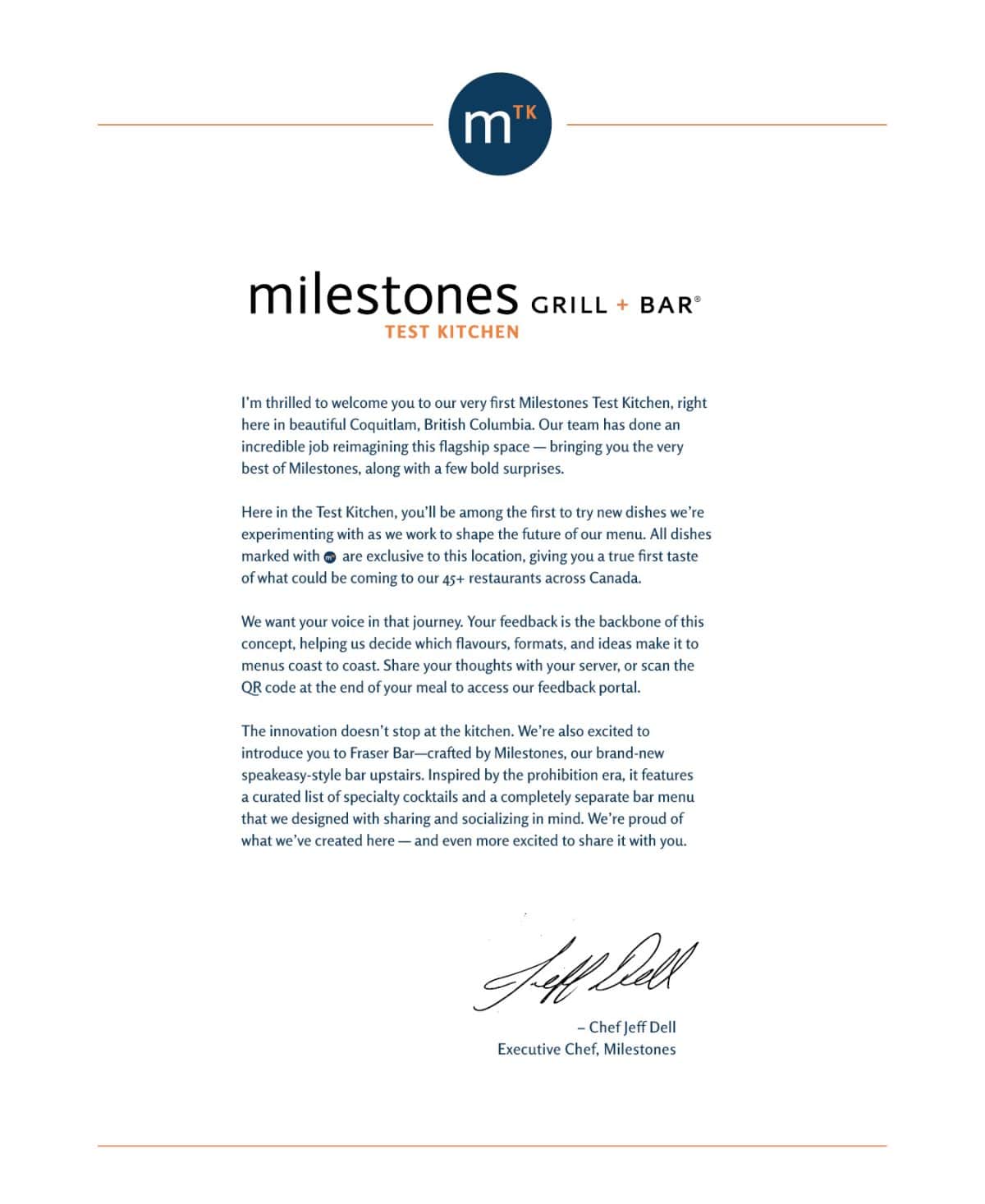 Milestones Menu in Coquitlam - Coquitlam | Milestones Grill & Bar