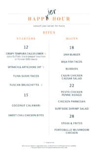 Milestones Menu in Victoria | Milestones Grill & Bar