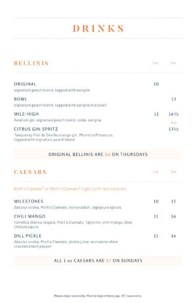 Milestones Menu in Whitby - Whitby | Milestones Grill & Bar
