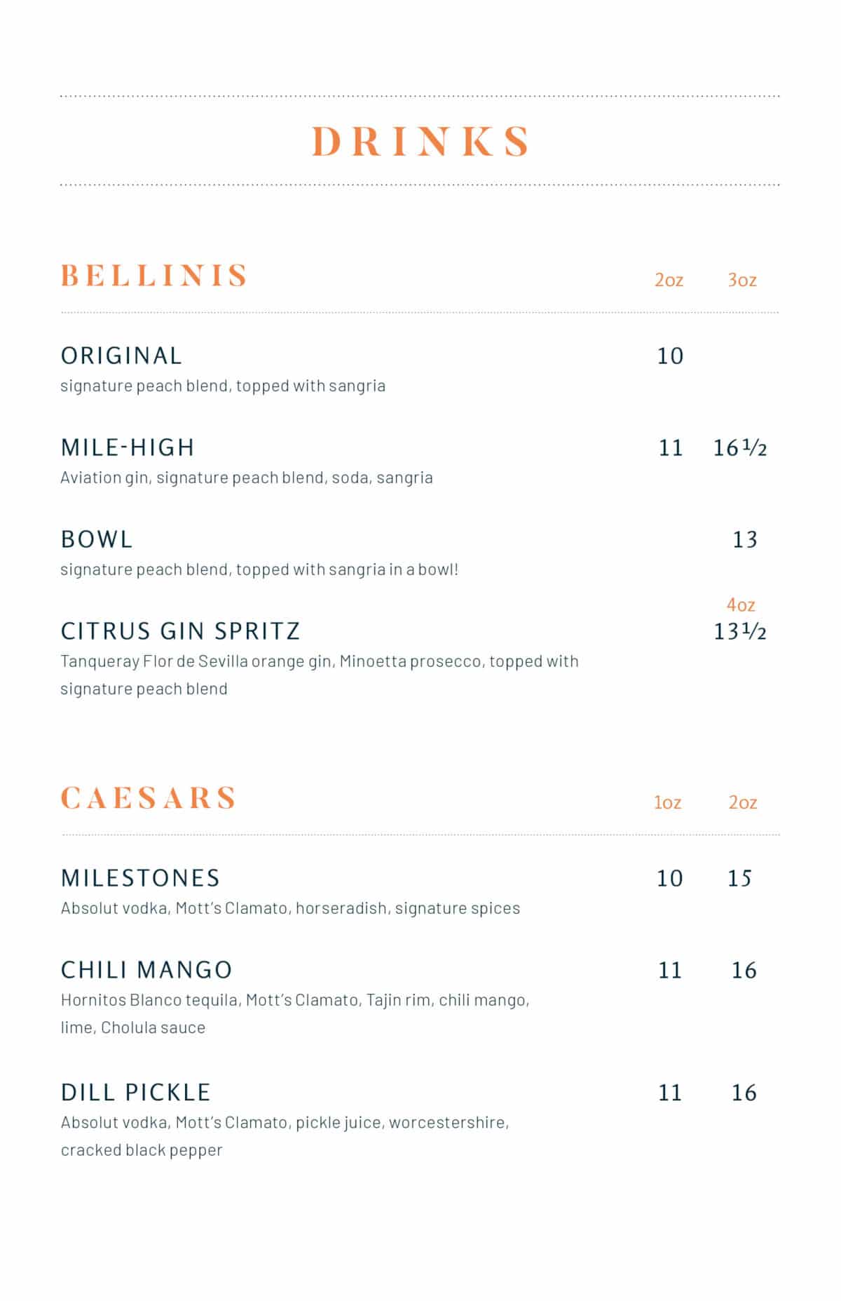 Milestones Menu in Whitby - Whitby | Milestones Grill & Bar