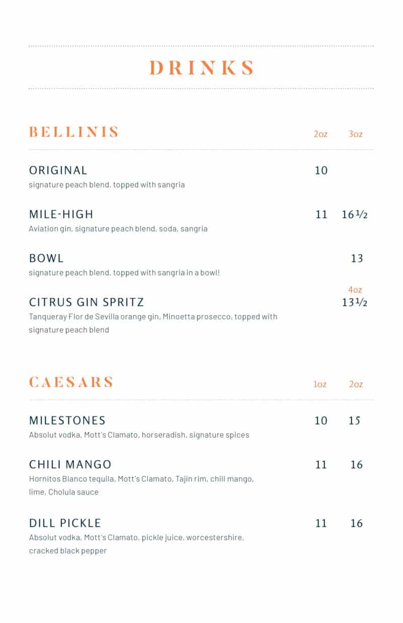 Milestones Menu in Whitby - Whitby | Milestones Grill & Bar