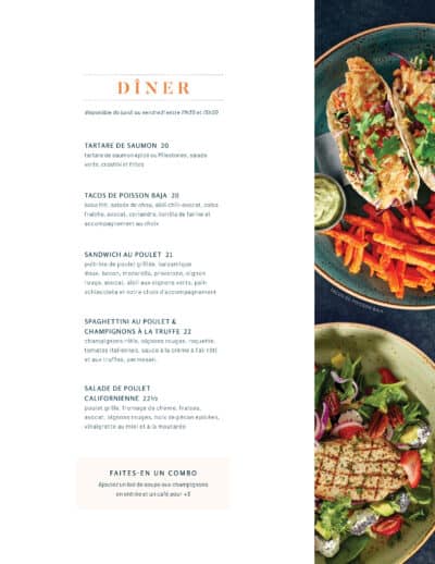 Milestones Menu à Laval | Milestones Grill & Bar