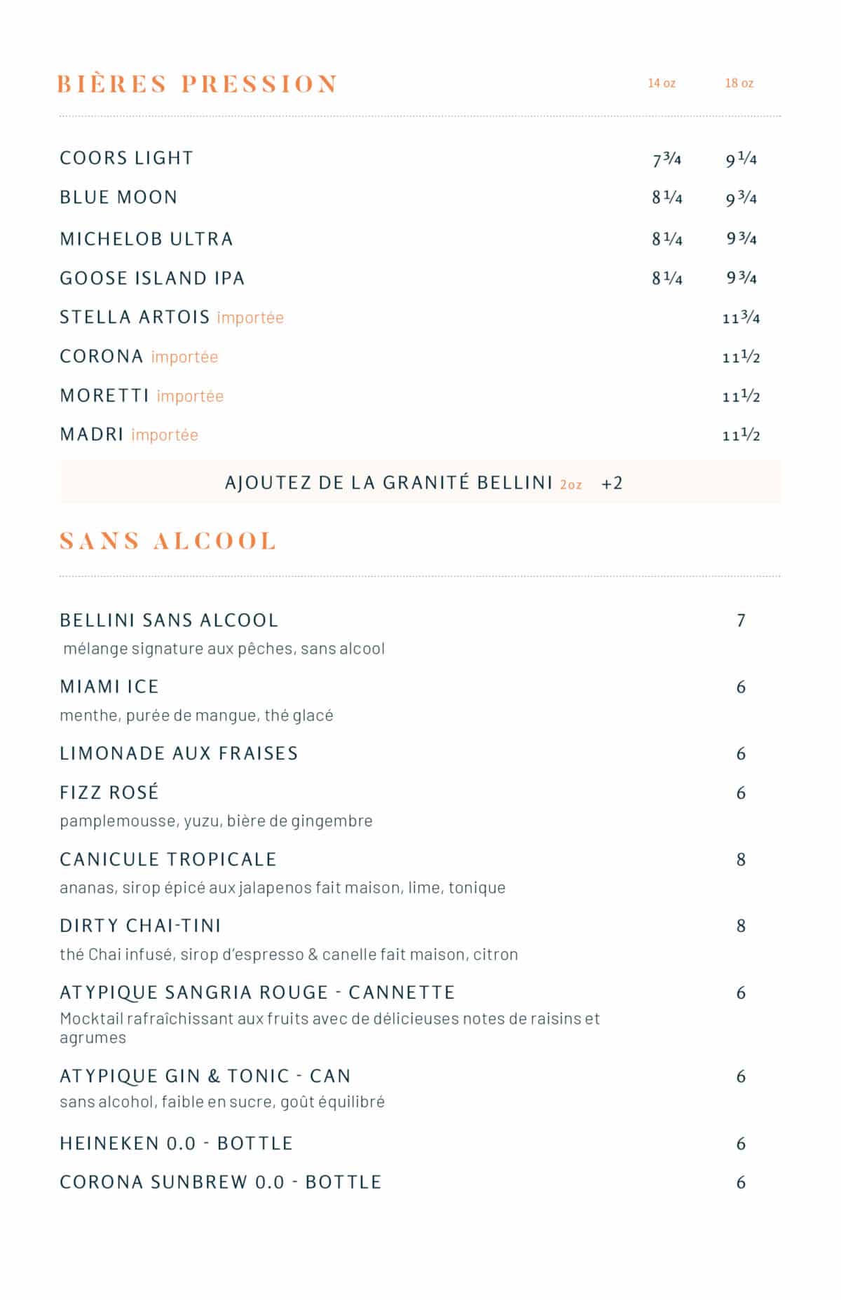 Milestones Menu à Laval | Milestones Grill & Bar